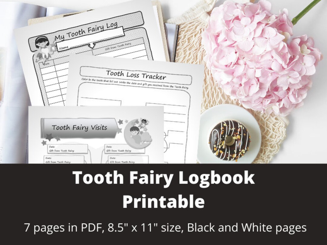 Tooth Fairy Logbook Printable, Tooth Fairy Message, Wobbly Tooth, First ...