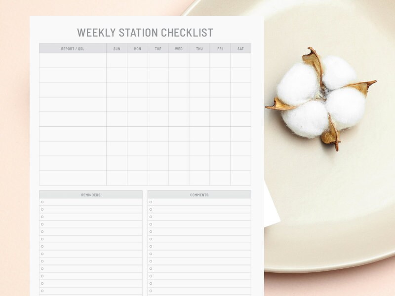 Amateur Radio Station Logbook Printable, Digital, Instant Download ...