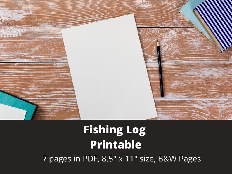 Fishing Log Printable Digital Instant Download - Etsy