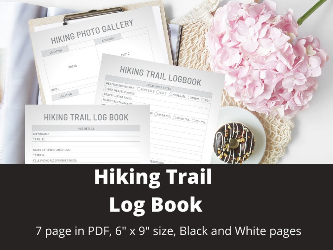 Hiking Trail Log Book Printable, Digital, Instant Download - Etsy