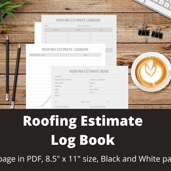 Roofing Estimate Template - Etsy