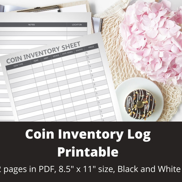 Coin Inventory Spreadsheet - Etsy