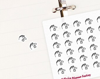 TCC004 Check Mark Sticker, Check Mark Sticker, Check Label, Transparent ...