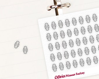L304 Sanitary Pad Sticker Period Sticker Menstrual Period - Etsy