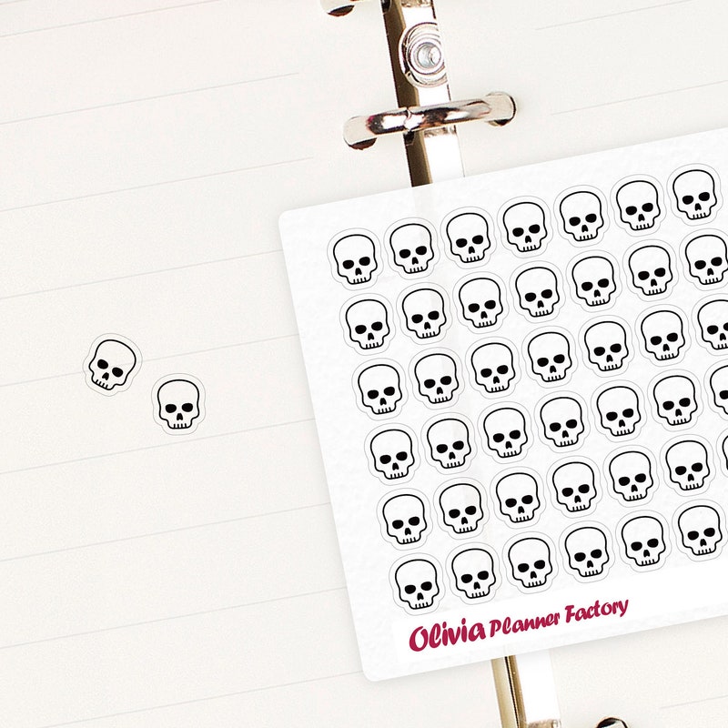 Skull Sticker - Etsy UK
