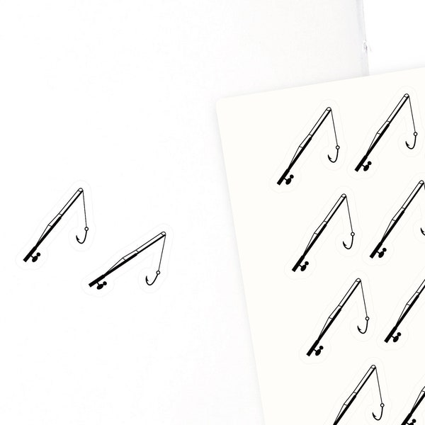 Fishing Rod Stickers - Etsy