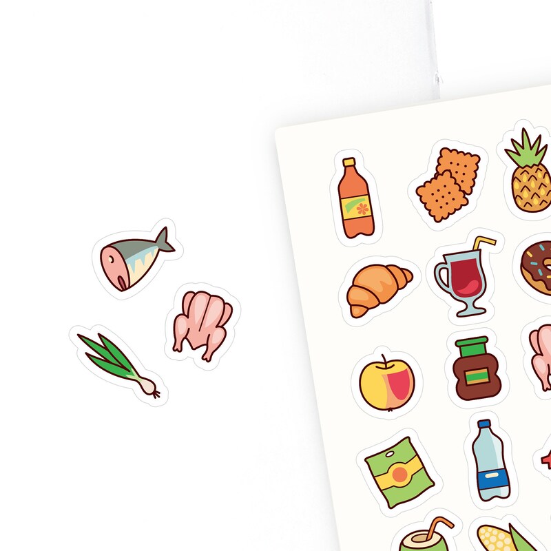 Food Stickers - Etsy