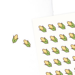 M191 Corn Stickers / Vege Stickers / Food Stickers / Cute Stickers ...