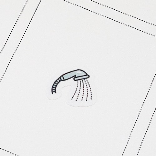 M006 SHOWER Stickers / Shower Head Stickers / Daily Life - Etsy