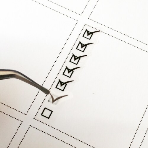 64 Pcs Check Box List 88pcs Check Mark Sticker Combo. Check | Etsy