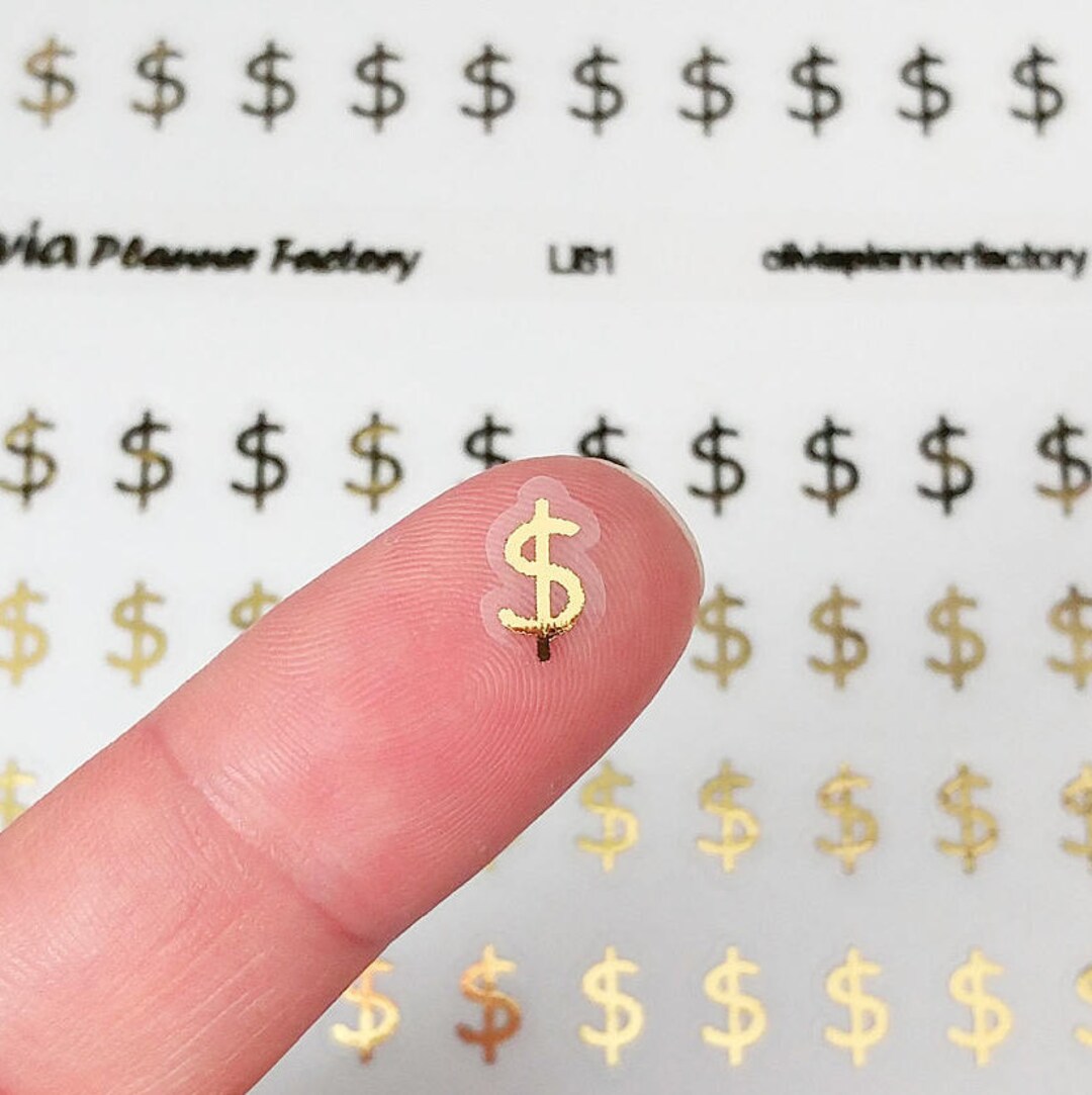 Money Sticker, Dollar Label, Coin Icon, Transparent Sticker, Clear ...