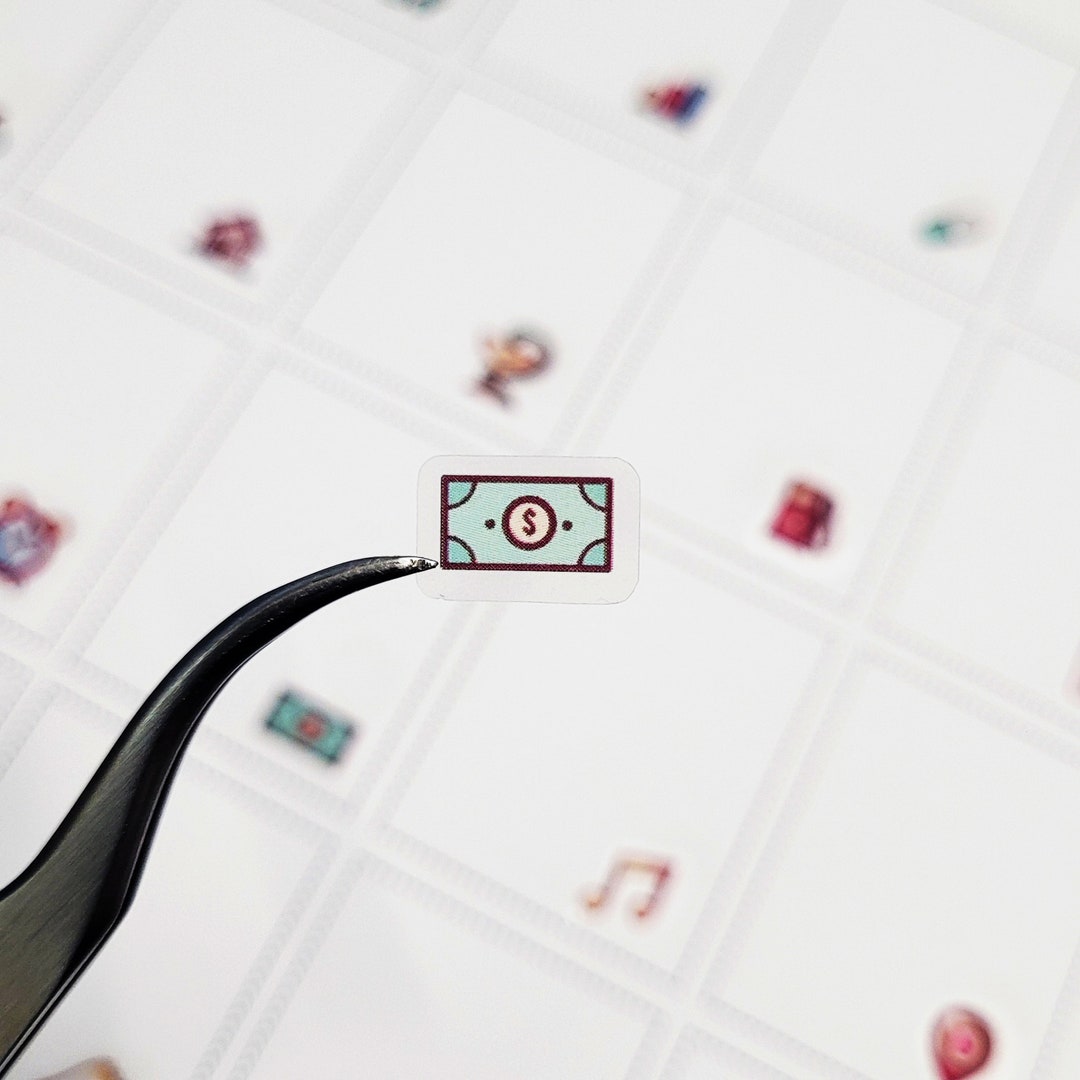 C409 Clear Money Stickers, Bill Stickers, Payday Stickers, Transparent ...