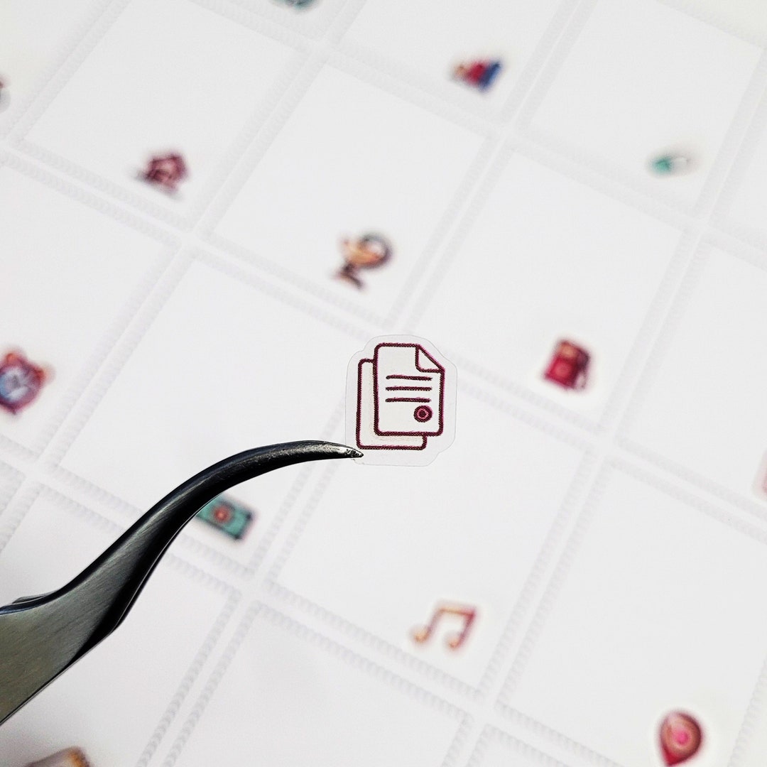 C103 Clear Documents Sticker, Application Label, Documents Icon ...