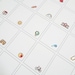 124 Pcs Round Number Sticker. Month Sticker, Number Label, Round Number ...