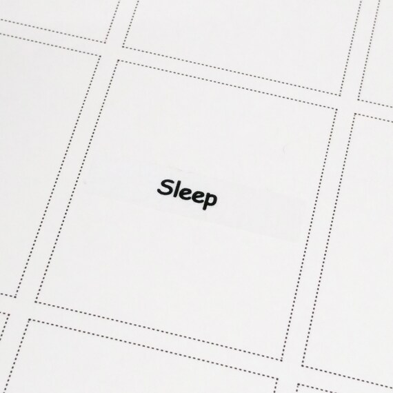 TD088 35pcs Clear SLEEP Stickers / Doodle Letter Stickers / | Etsy