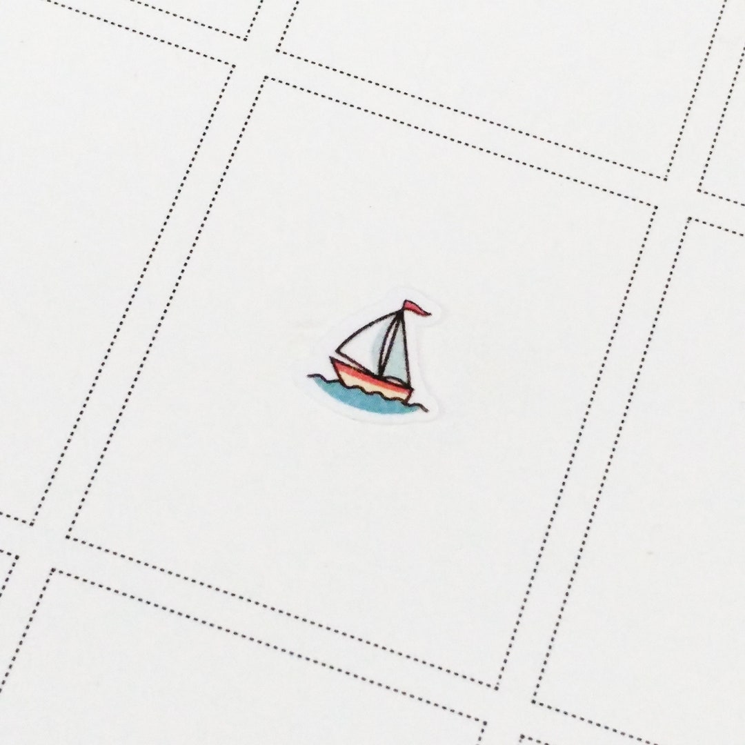 M136 BOAT Stickers / Vacation Stickers / Daily Life Stickers / Matte ...