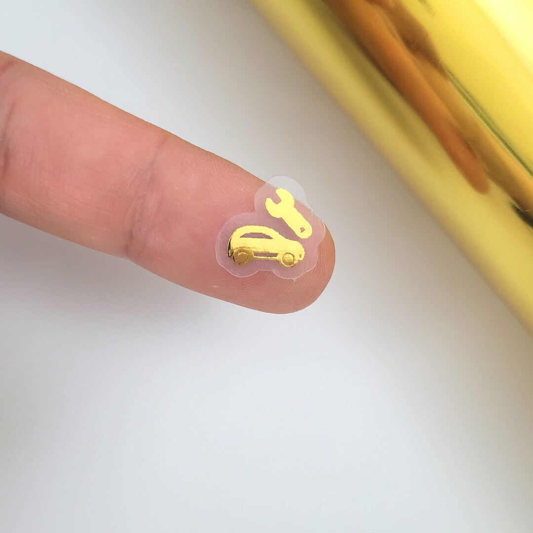 G467 Foil Color Car Maintain Stickers, Planner Stickers, Cute Sticker ...