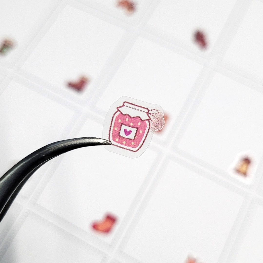 C058 JAC Stickers / Food Stickers / Daily Life Stickers / Clear Planner ...