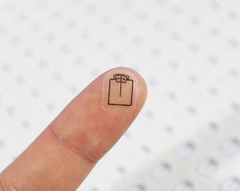 C410 Clear Clock Sticker, Time Sticker, Wake up Sticker, Transparent ...