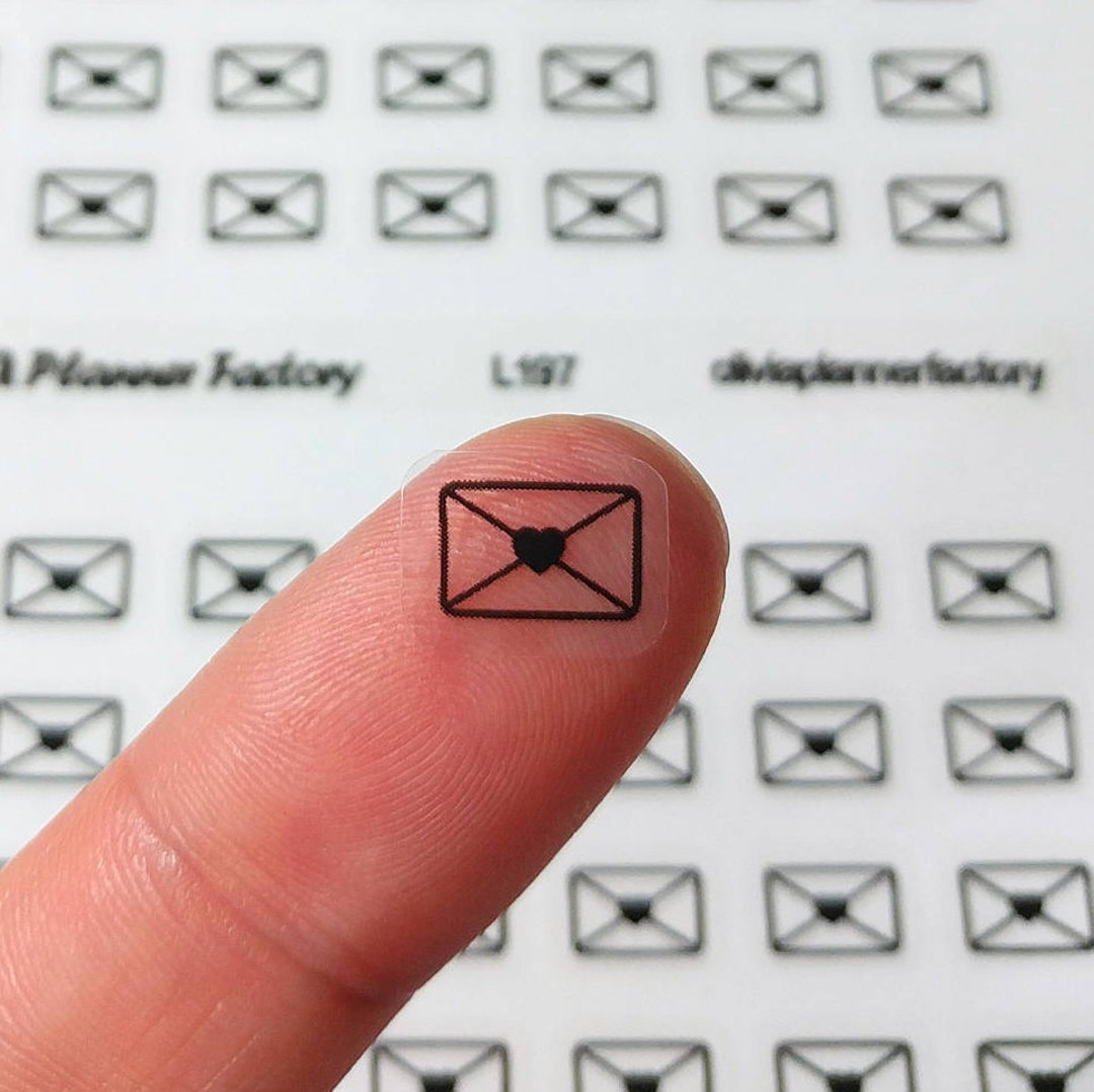 L197 Mail Sticker, Letter Icon, Message Sticker, Transparent Sticker ...
