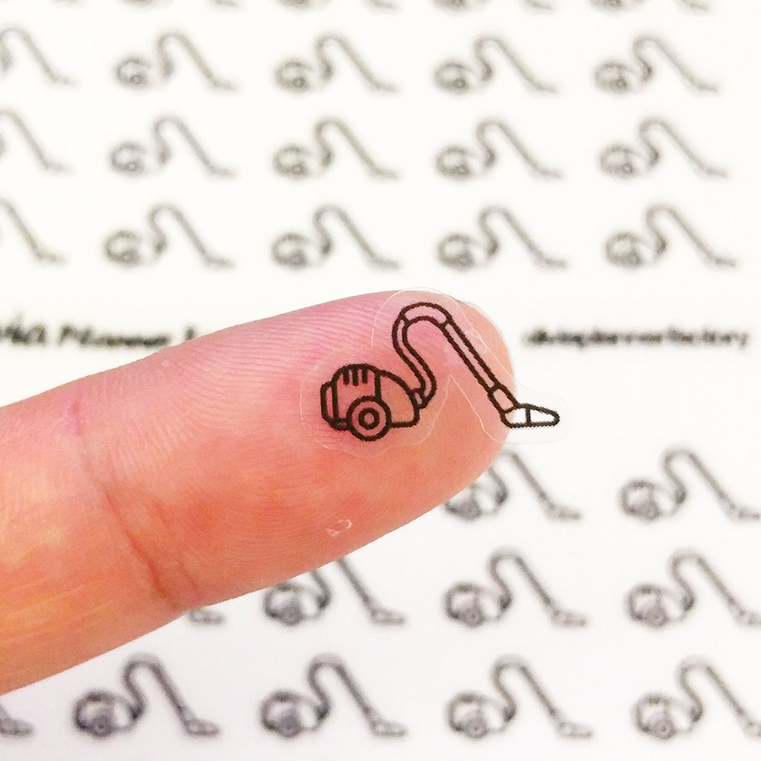 L316 Vacuum Machine Sticker, Clear Planner Stickers, Vacuum Cleaner ...