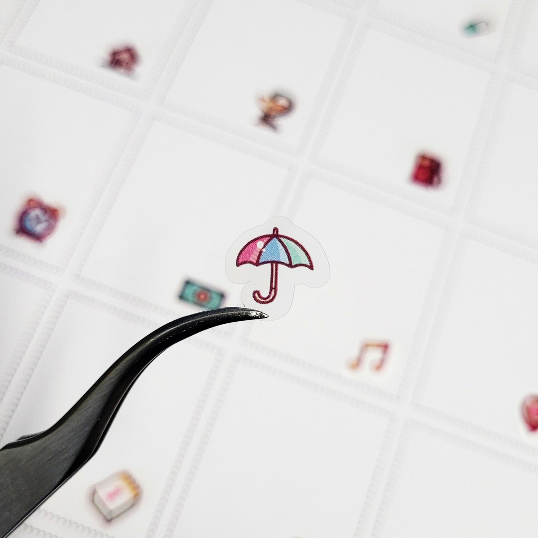 C413 Umbrella Stickers / Rainy Day Stickers / Daily Life Stickers ...
