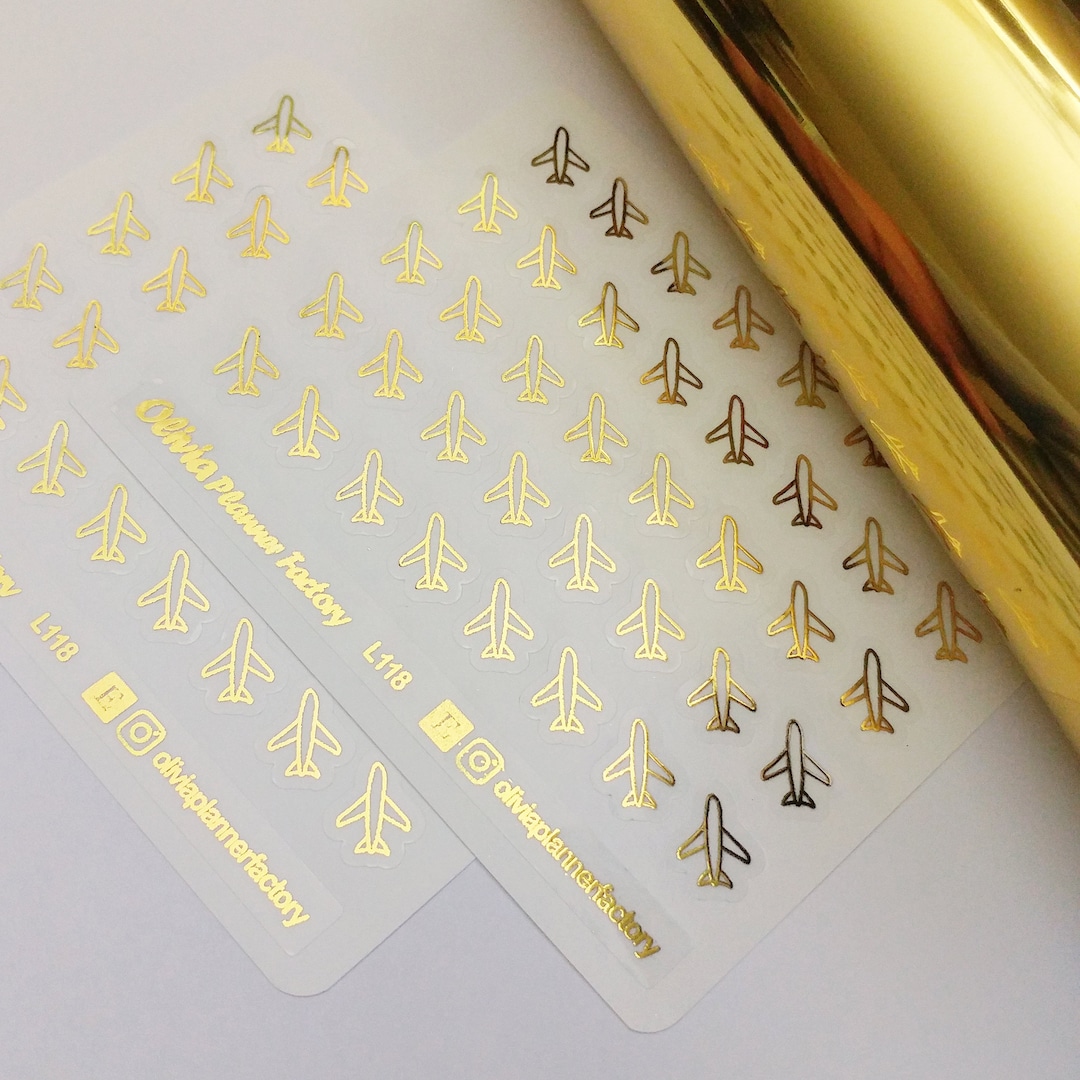 G118 Foiled Airplain Sticker, Airplain, Airplain Icon, ECLP Sticker ...