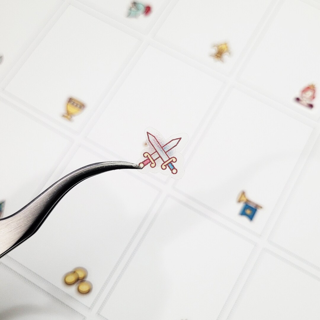 C477 Clear Sword Sticker, Game Item Icon, Dungeon and Dragon Stickers ...