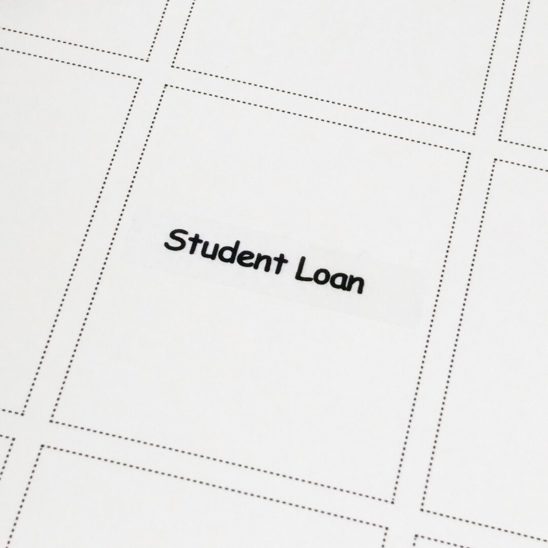 TD051 35pcs Clear STUDENTS LOAN Stickers / Doodle Letter - Etsy Canada
