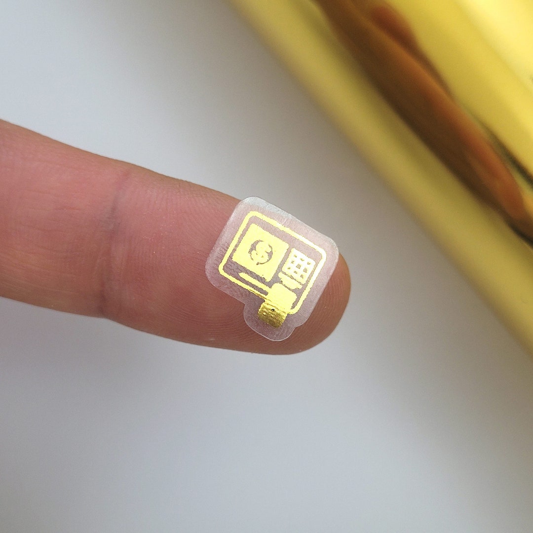 G418 Foil Color ATM Stickers, Planner Stickers, Cute Sticker, Gold Foil ...