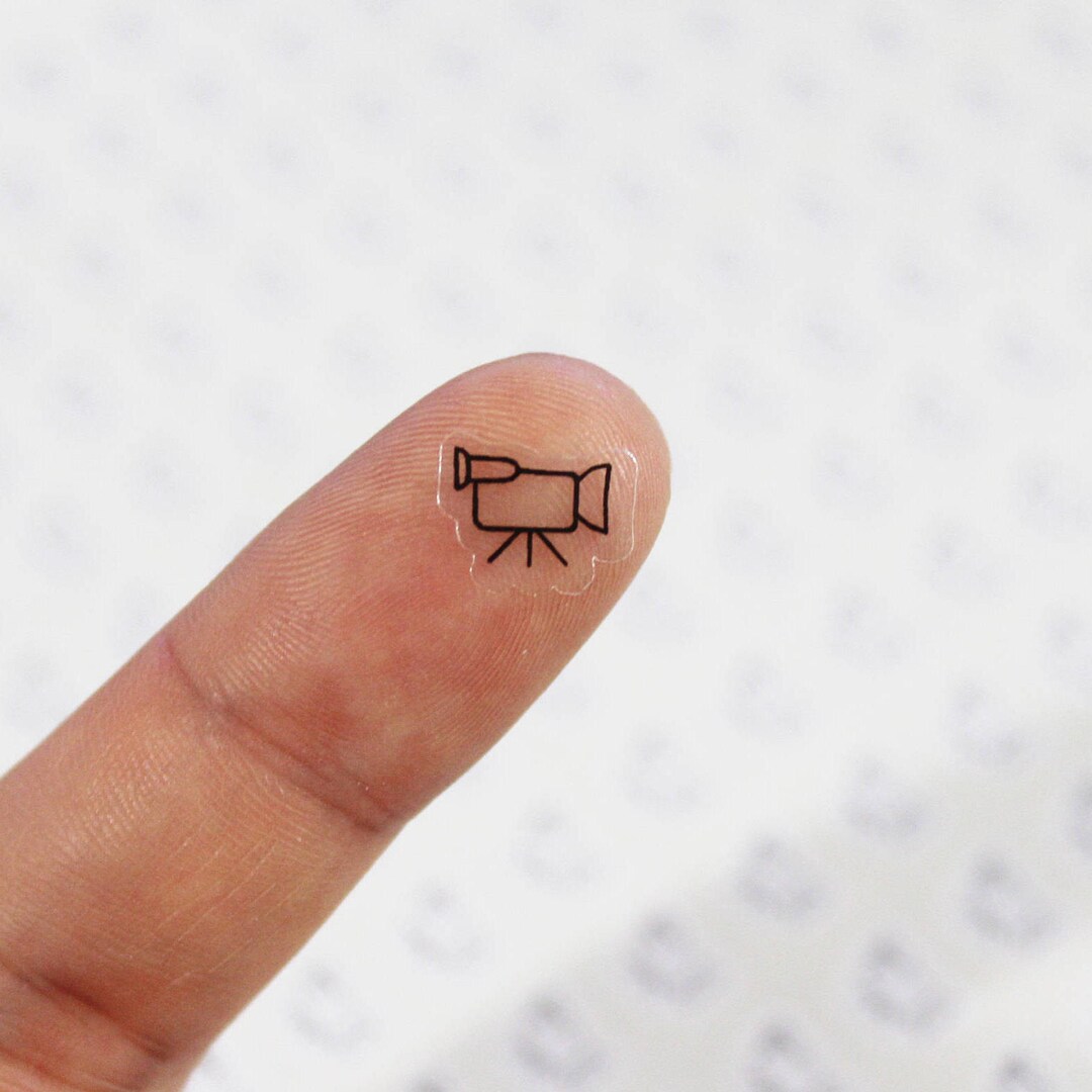 Clear Waterproof Planner Label. Clear Camcorder Sticker, Filming Label ...