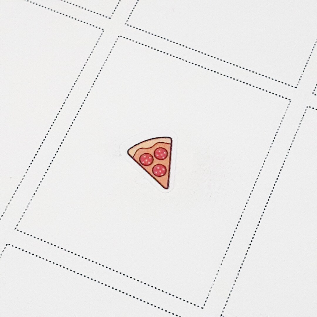 M101 PIZZA Stickers / FOOD Stickers / Daily Life Stickers / Matte ...