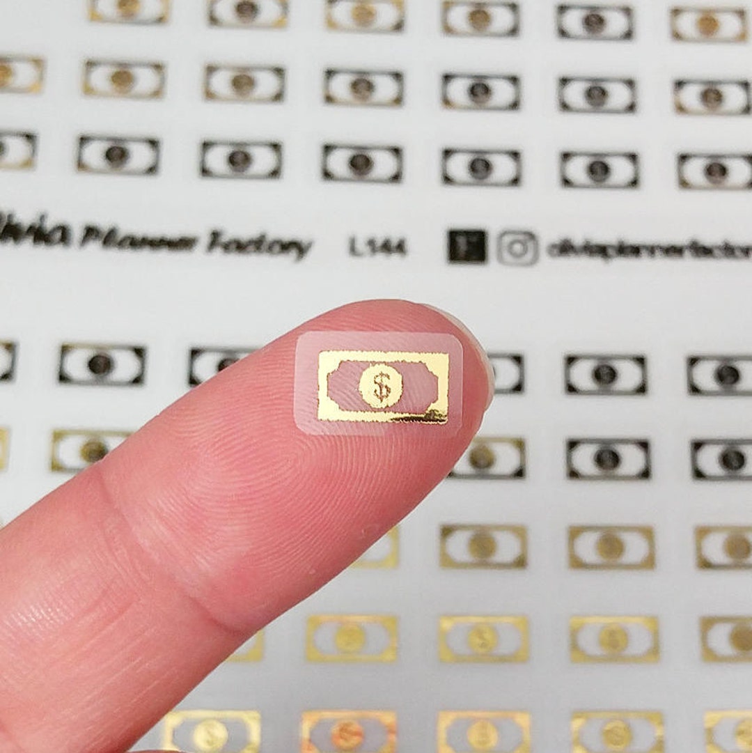 Money Sticker, Payday Label, Bill Sticker, Transparent Sticker, Clear ...
