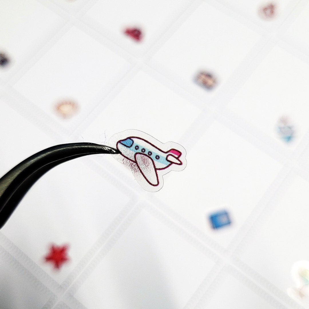 C121 FLIGHT Stickers / Vacation Stickers / Daily Life Stickers / Clear ...