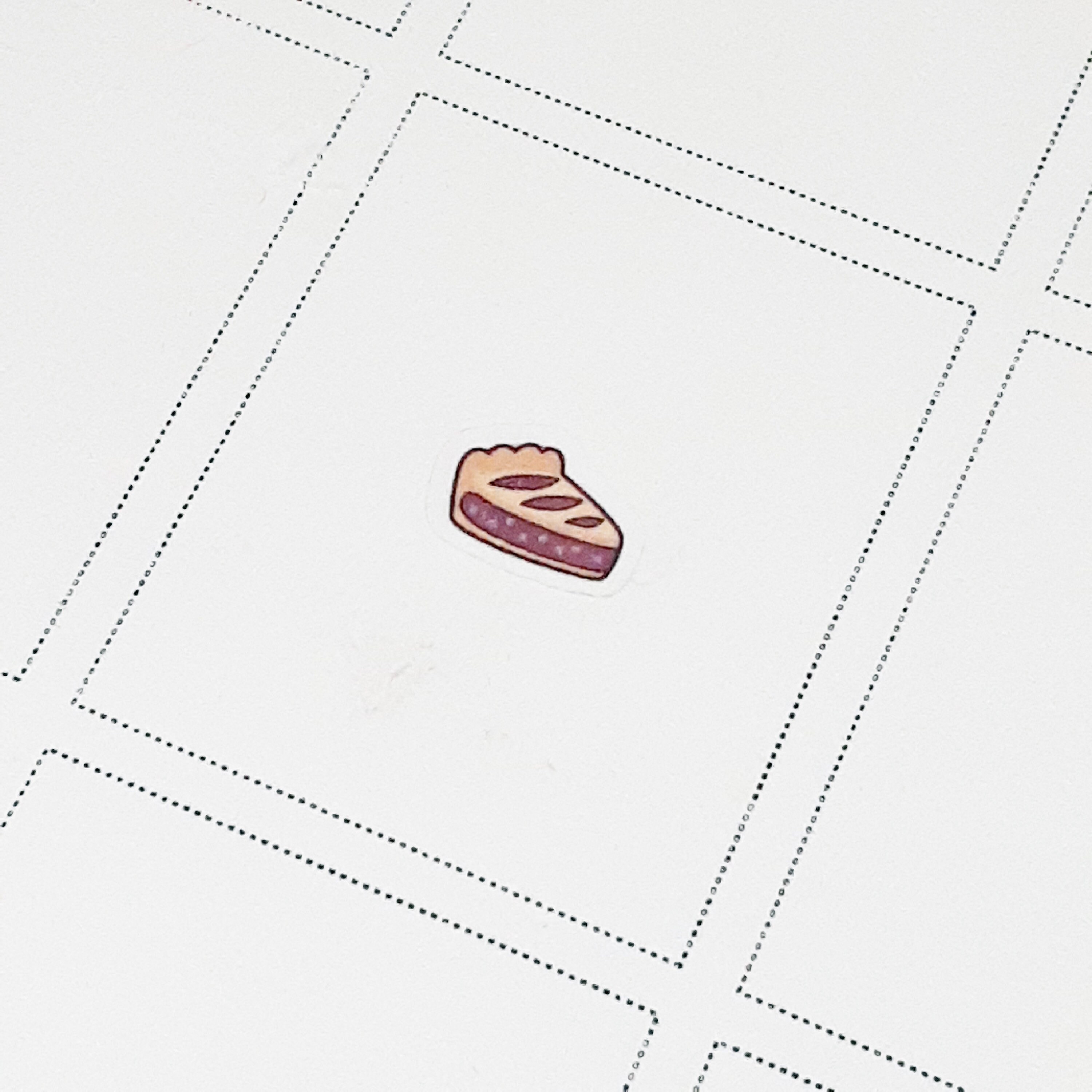 M060 Pie Stickers / Food Stickers / Daily Life Stickers / Matte Planner ...