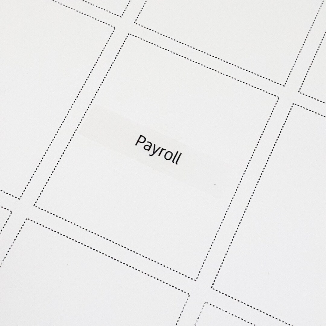 TM002 35pcs Clear PAYROLL Stickers / Minimal Letter Stickers / School ...