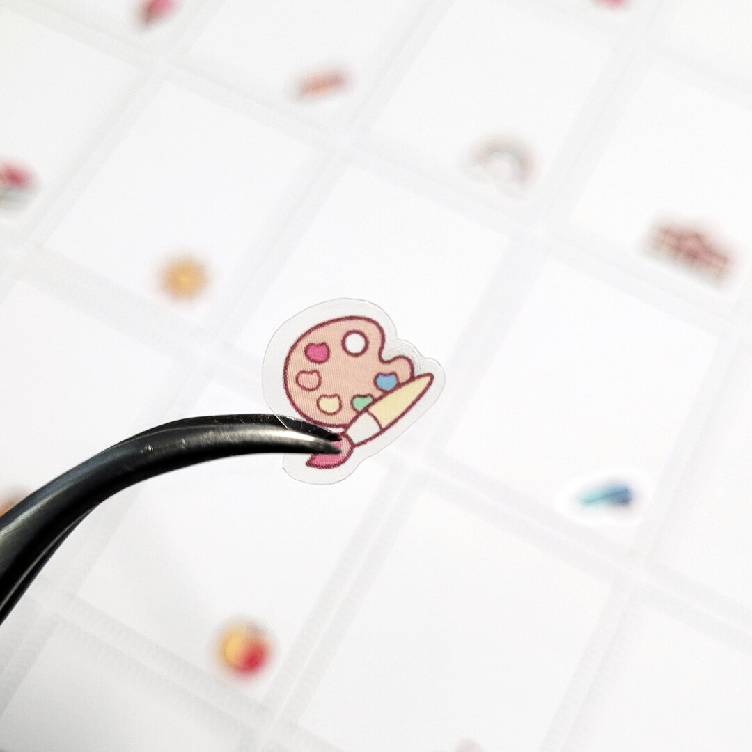 C086 PALLET Stickers / Painting Stickers / Daily Life Stickers / Clear ...