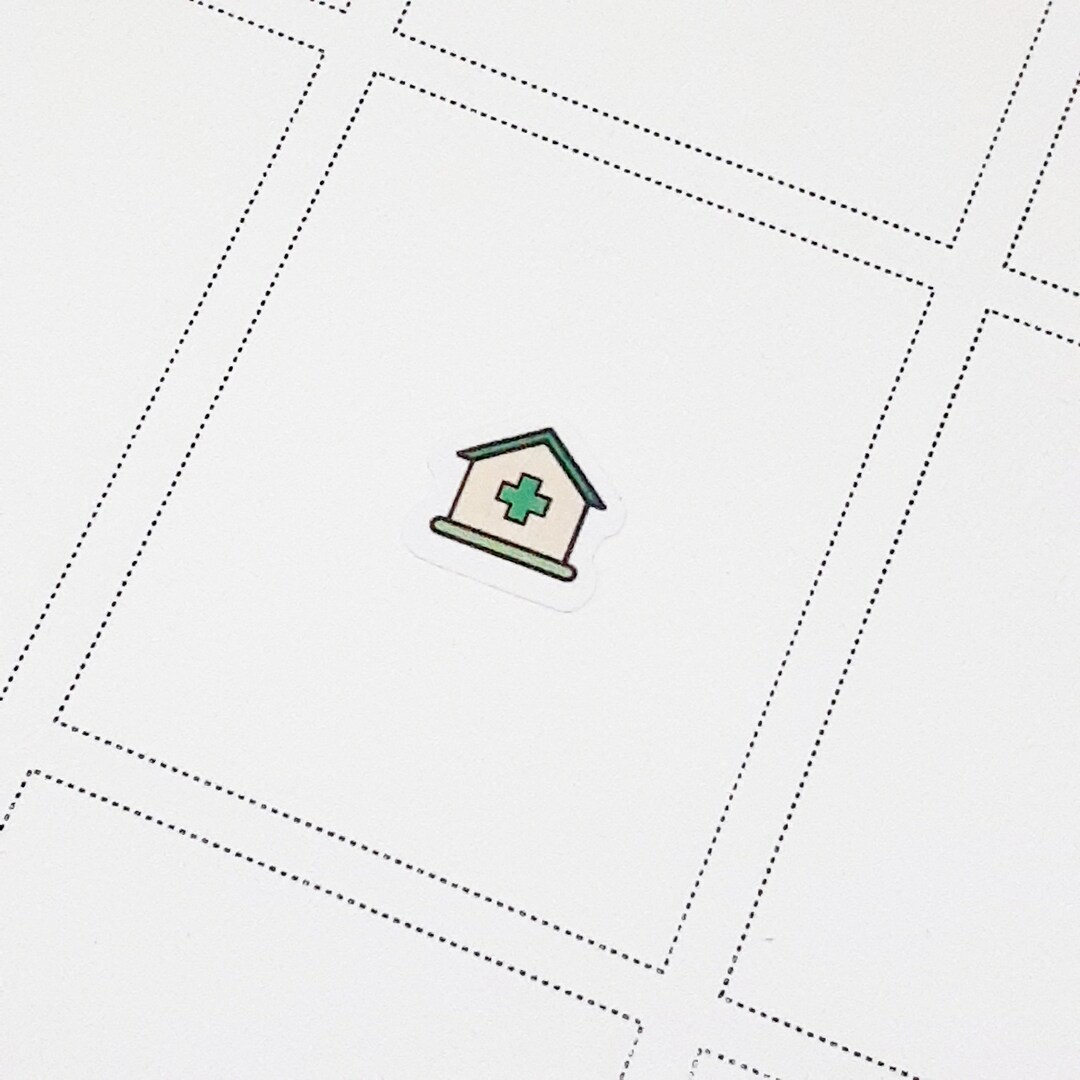 M032 HOSPITAL Stickers / Sick Day Stickers / Daily Life Stickers ...