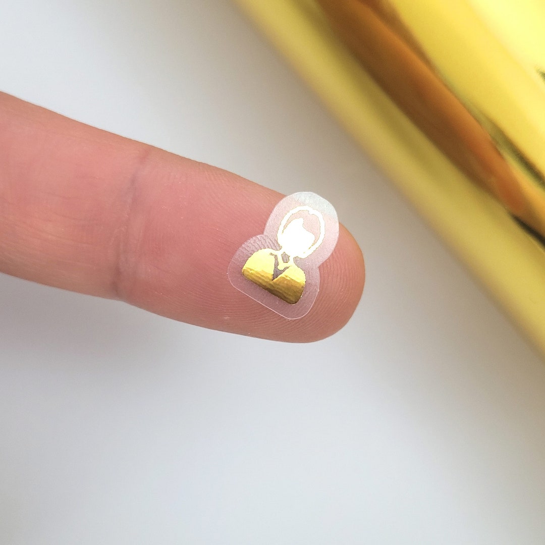 G450 Foil Color Female Stickers, Planner Stickers, Cute Sticker, Gold ...