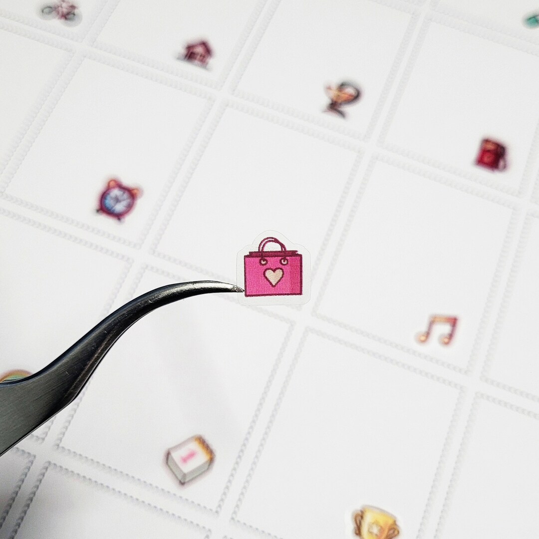 C012 Clear Waterproof Planner Label. Clear Bag Sticker, Shopping Bag ...