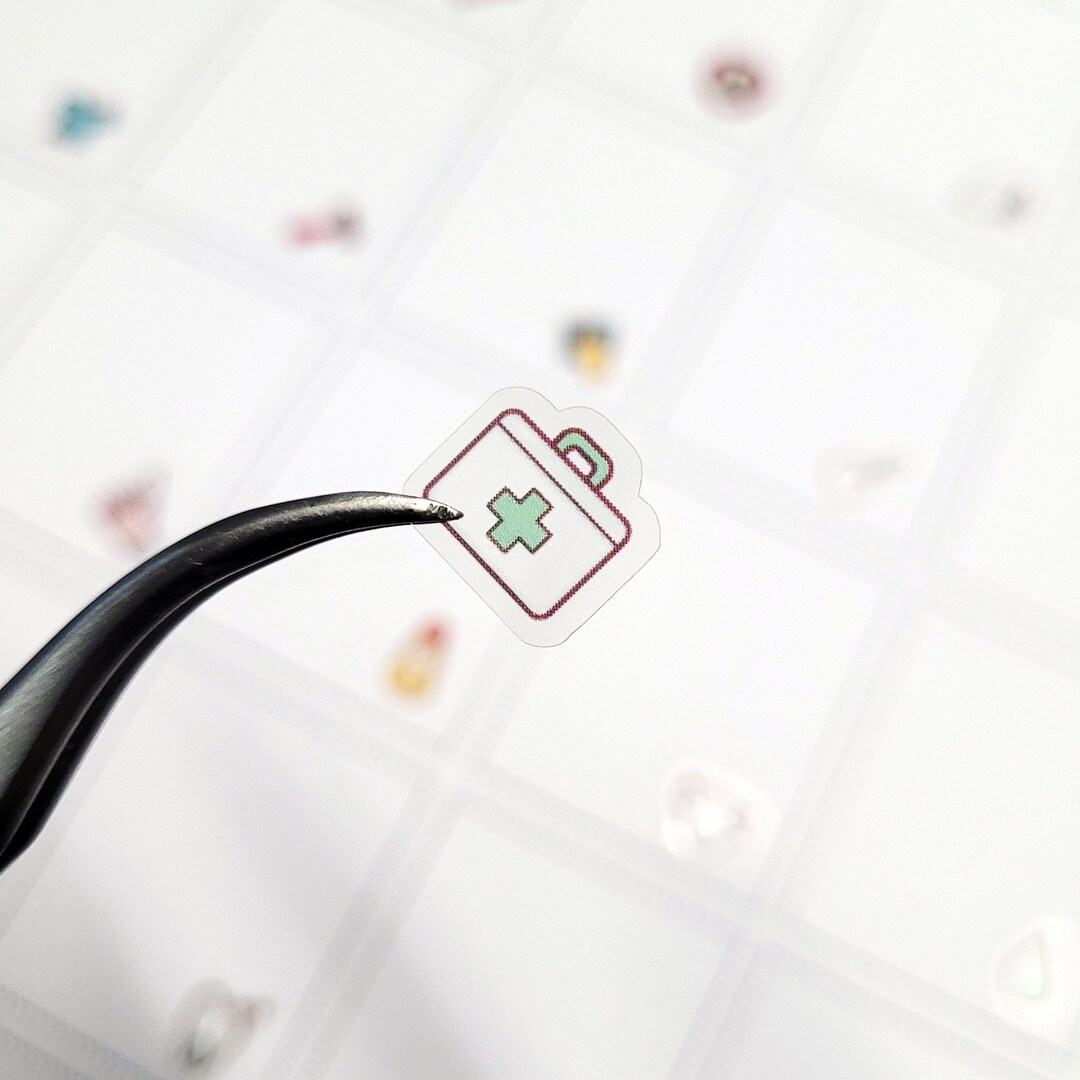 C009 CLINIC Stickers / HOSPITAL Stickers / Daily Life Stickers / Clear ...