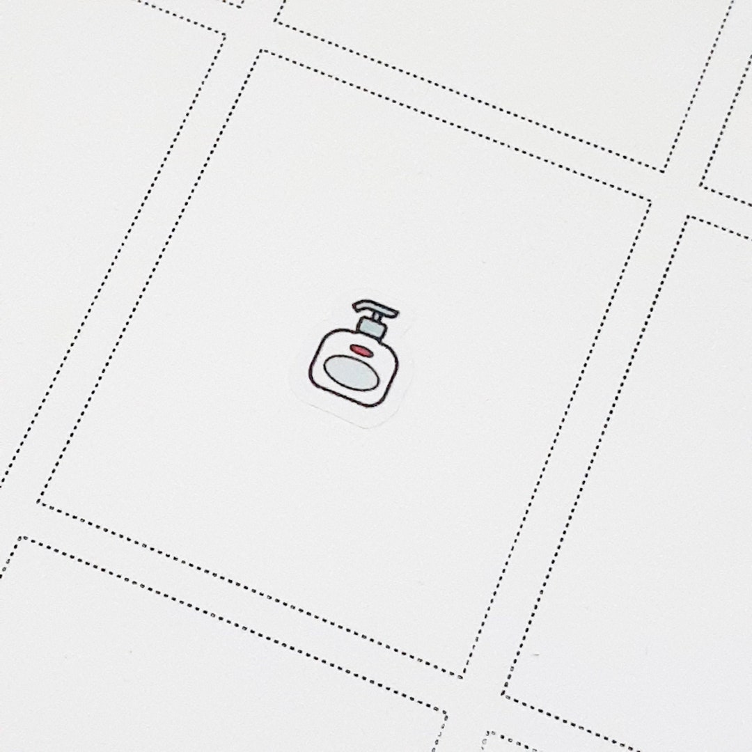 M039 BODY LOTION Stickers / Moisturizing Stickers / Daily Life Stickers ...