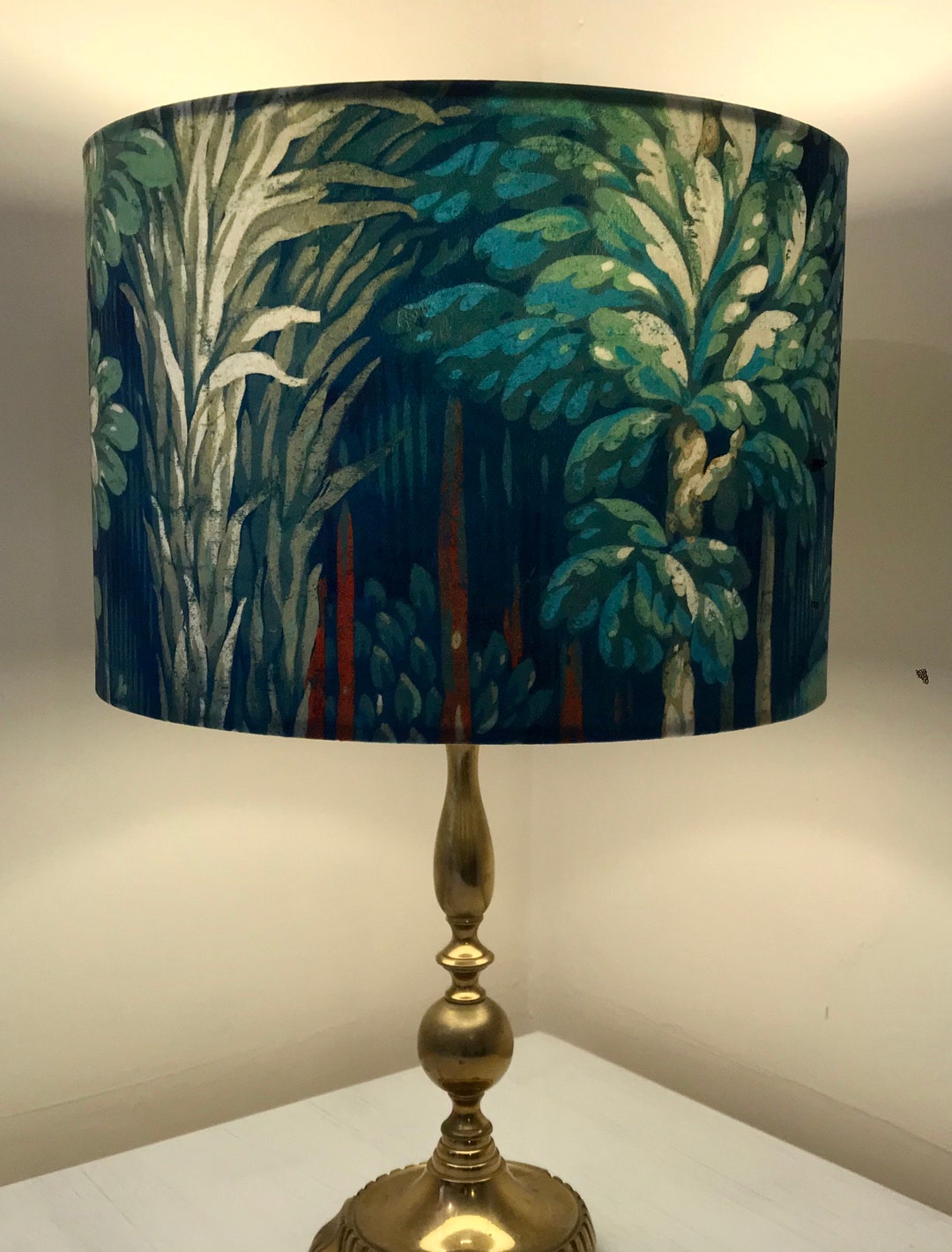 Velvet Forest Lampshade - Etsy UK