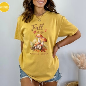 Fall Shirt Cottagecore Shirt Fall is My Favorite Color - Etsy