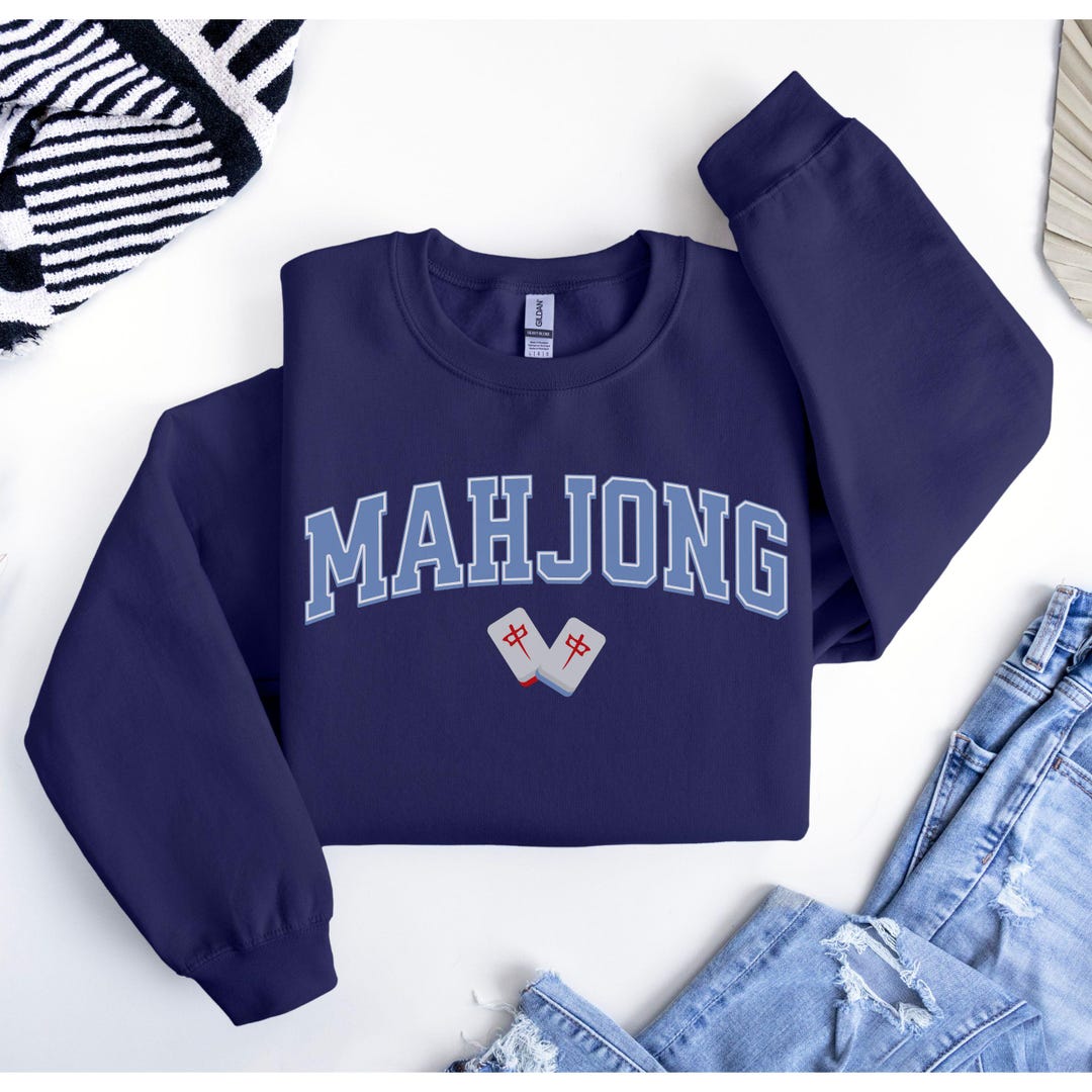 Mahjong Sweatshirt, Mahjong Shirt, Mahjong Gifts, Mah Jong Game Night ...