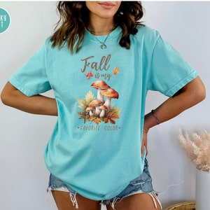 Fall Shirt Cottagecore Shirt Fall is My Favorite Color - Etsy
