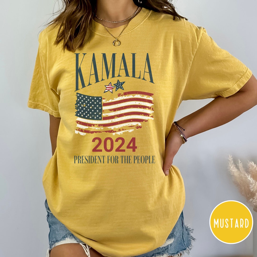 Comfort Colors® Kamala Harris 2024 Shirt, Madam President Tee, Kamala ...