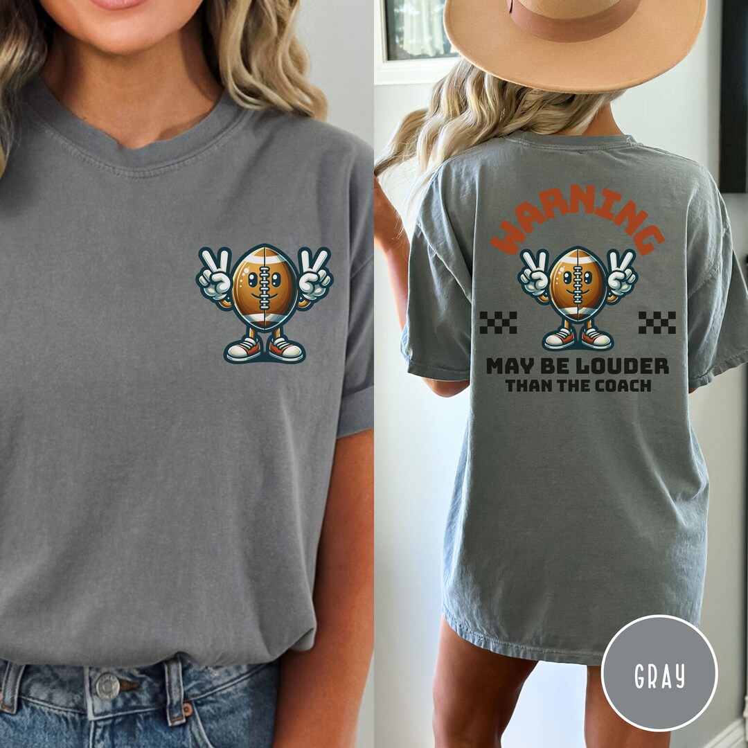 Funny Football Shirt, Football Comfort Colors, Football Shirt for Mom ...