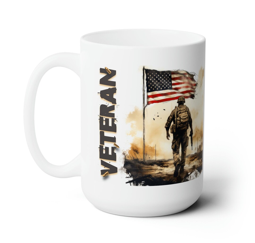 Veteran Mug, Gift for Veteran, Military Service Veteran Coffee Mug ...
