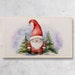 Watercolor Christmas Gnome Frame TV Art Christmas Gnome Near - Etsy